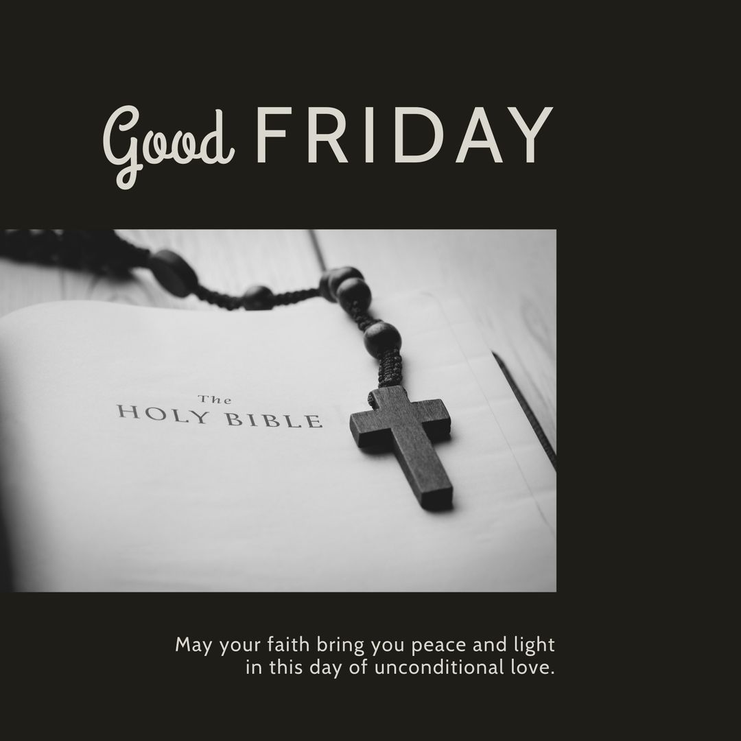 Good friday reflections with rosary and bible - Free Stock Template ...