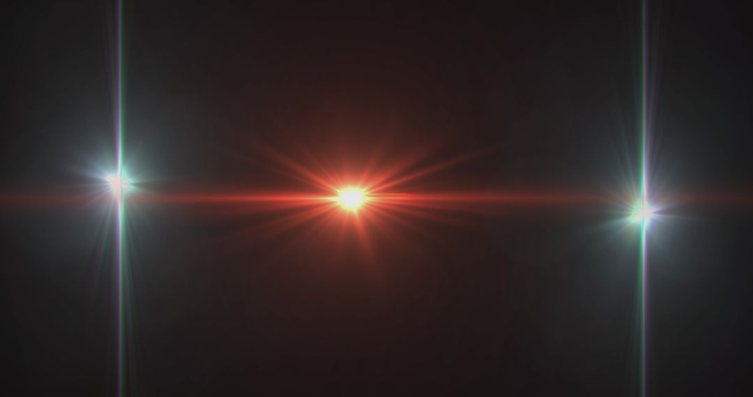 Three Colorful Lens Flare Light Spots on Dark Background - Free Stock ...