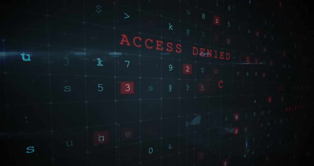 Access Denied on Futuristic Security Interface - Free Stock Photo | Pikwizard