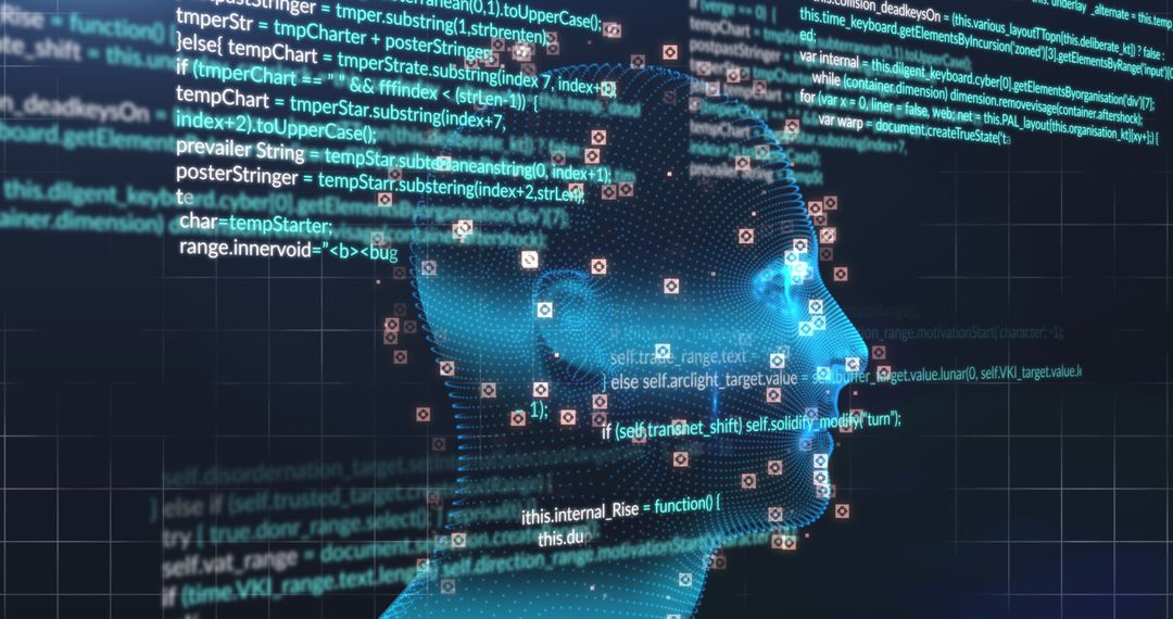 Artificial Intelligence and Data Analysis Head Visualization - Download Free Image from Pikwizard