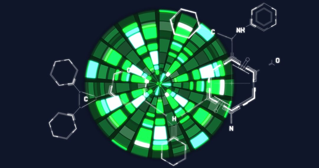 Futuristic Data Visualization with Molecular Structures - Free Stock Photo | Pikwizard