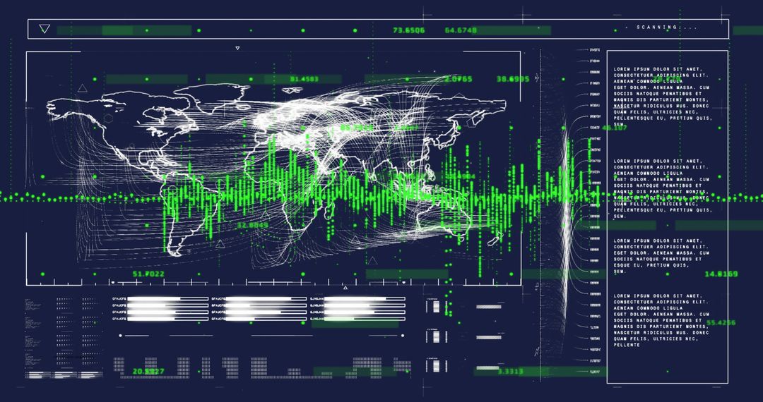Global data visualization with technological analytics - Free Stock ...