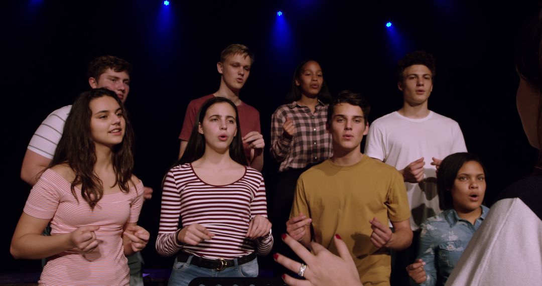 Teenage Choir Singers Performing on Stage - Free Stock Photo | Pikwizard