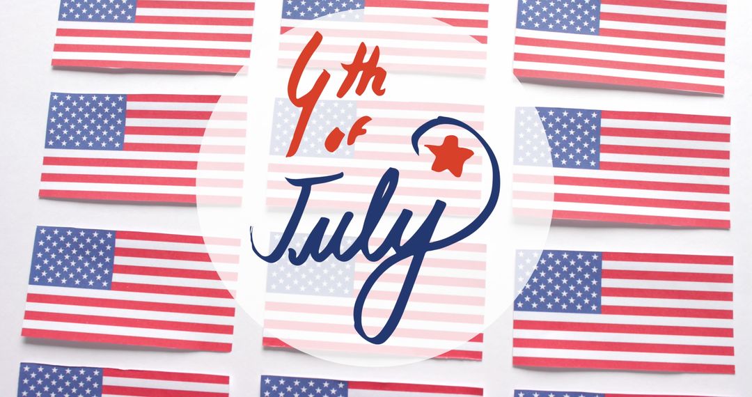 4th of july celebration with american flags background - Free Stock ...