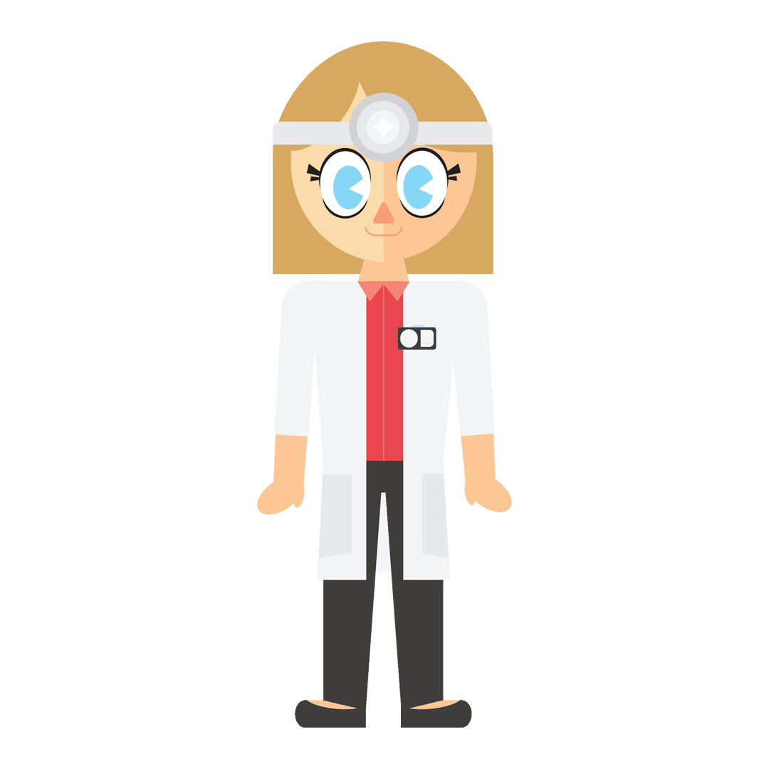 Cartoon Female Doctor Character on Transparent Background - Free Stock ...