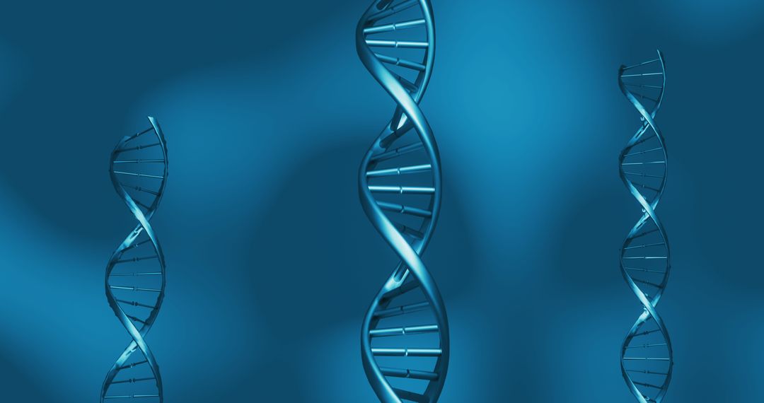 Blue DNA Strands Highlighting Genetic Research and Technology - Free ...