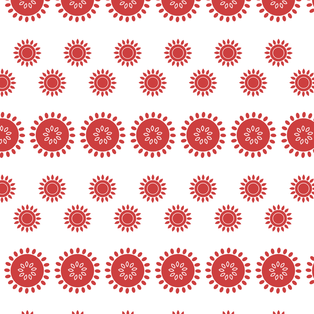 Red Floral Pattern on Transparent Background for Design Projects - Free ...