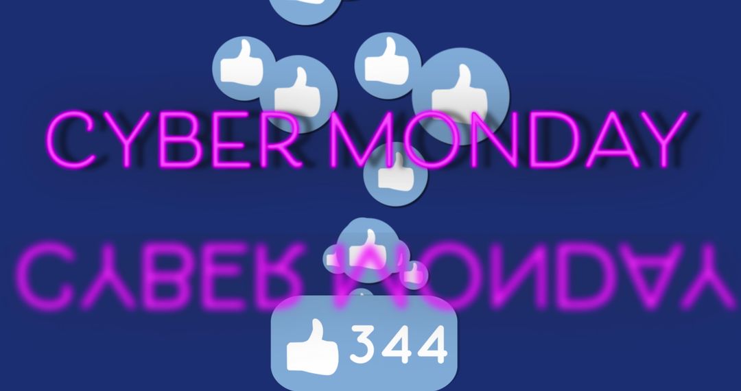 Neon Pink Cyber Monday Banner with Thumbs-Up Icons - Free Stock Photo ...