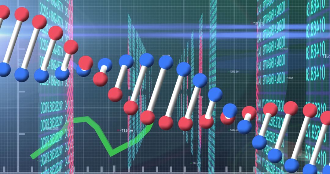 Digital Financial Data Interface with DNA Helix 3D Integration