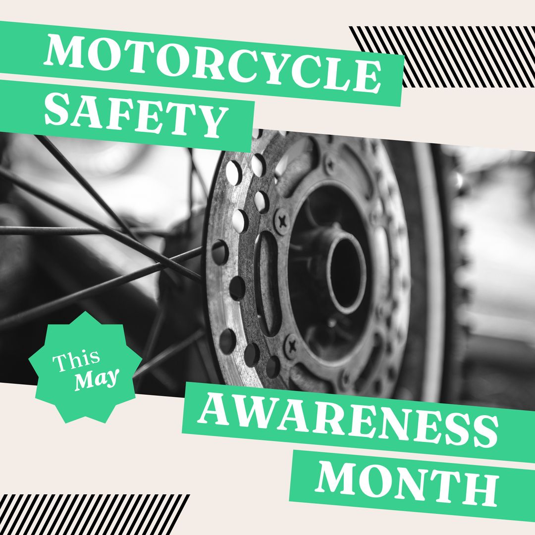 Motorcycle Safety Awareness Month Campaign Poster - Free Stock Template ...