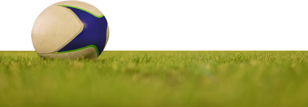 Rugby Ball on Grass Transparent Background Isolated Sports Illustration ...