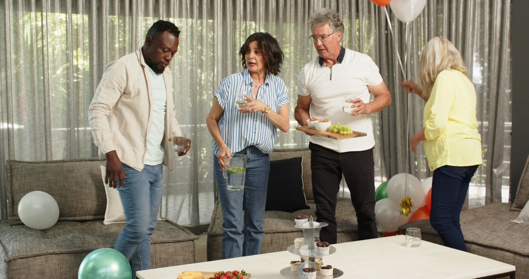 Diverse Coworkers Bonding at Office Party Clean-up Session - Free Stock ...