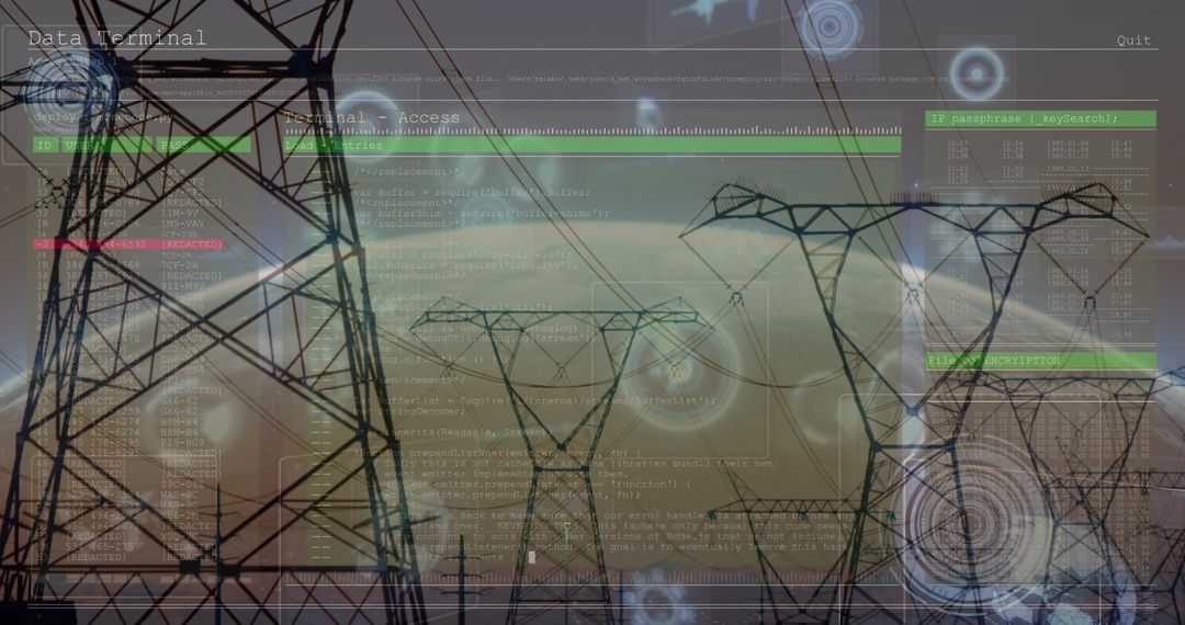 Futuristic Electricity Infrastructure with Raising Data Analysis Panels ...
