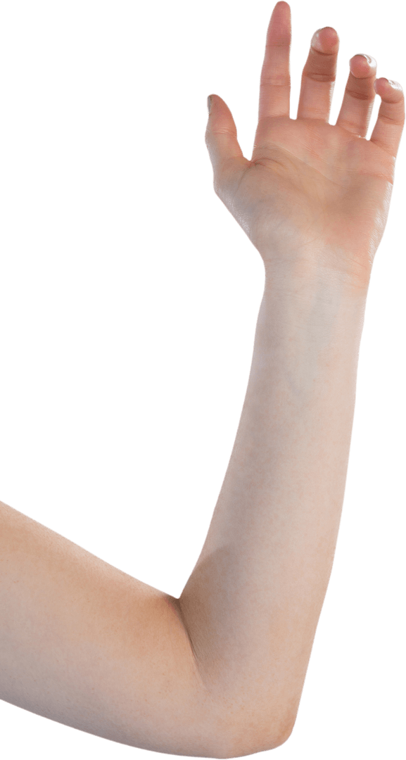 Transparent Human Arm in Friendly Waving Gesture - Free Stock Png ...
