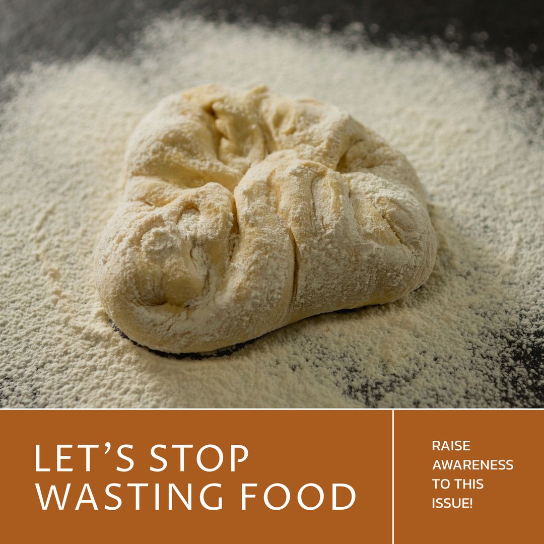 Campaign promoting food waste awareness with dough image - Free Stock ...