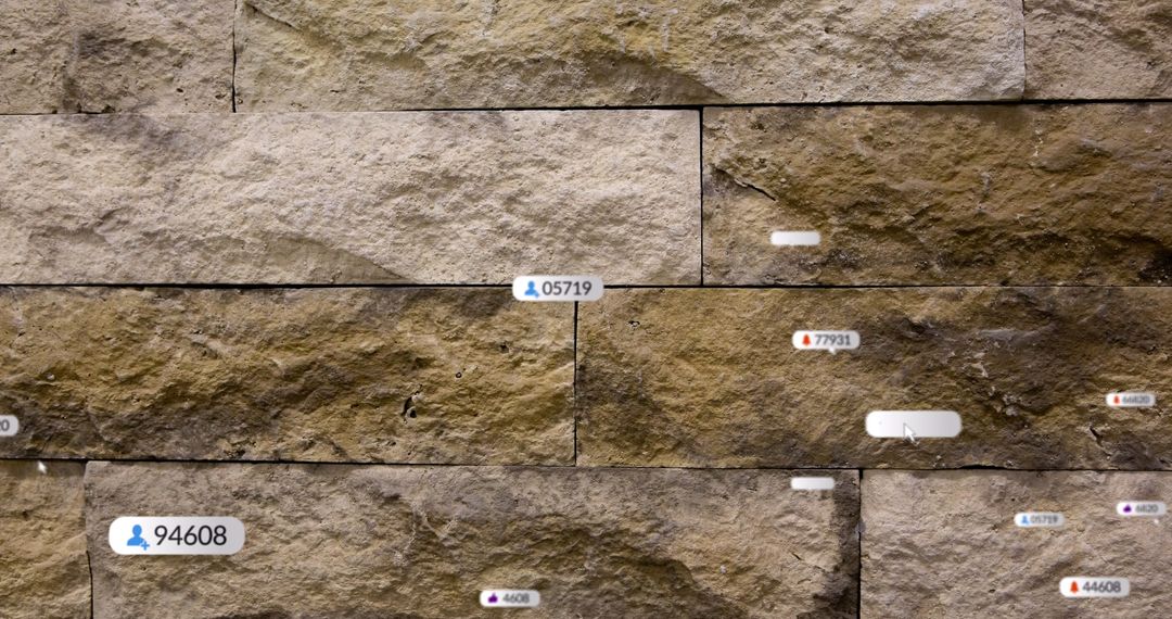 Social Media Icons Overlay on Stone Texture Background - Free Stock ...