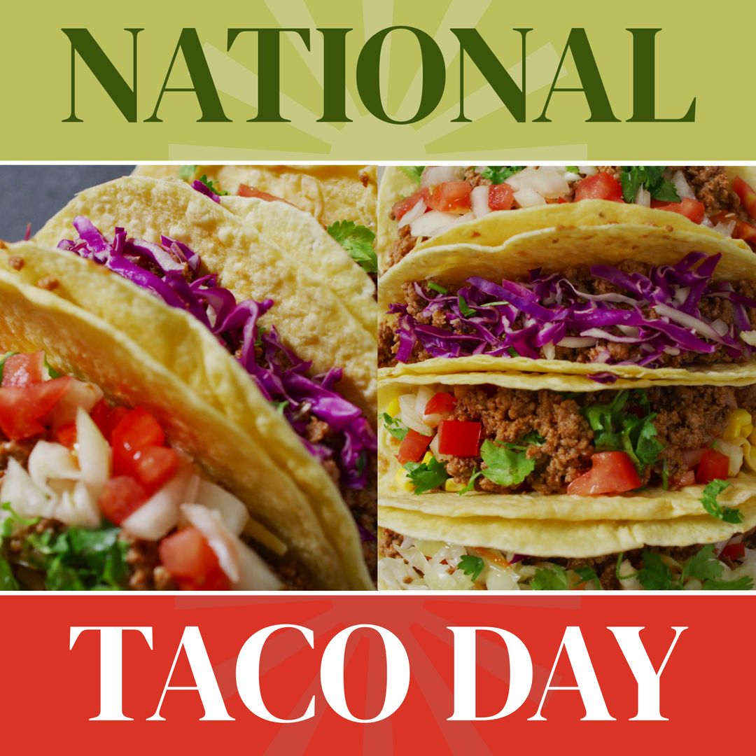 Celebrating National Taco Day with Gourmet Tacos - Free Stock Template ...