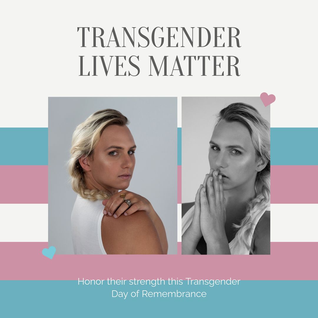 Transgender Lives Matter Awareness Concept Banner Design - Free Stock ...