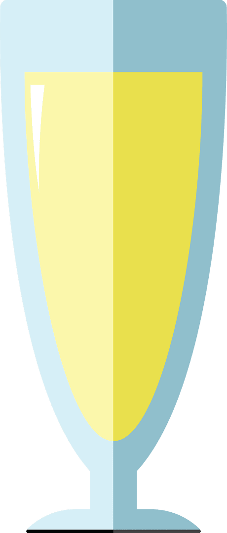 Transparent Blue and Yellow Trophy Cup Illustration for Competitions ...