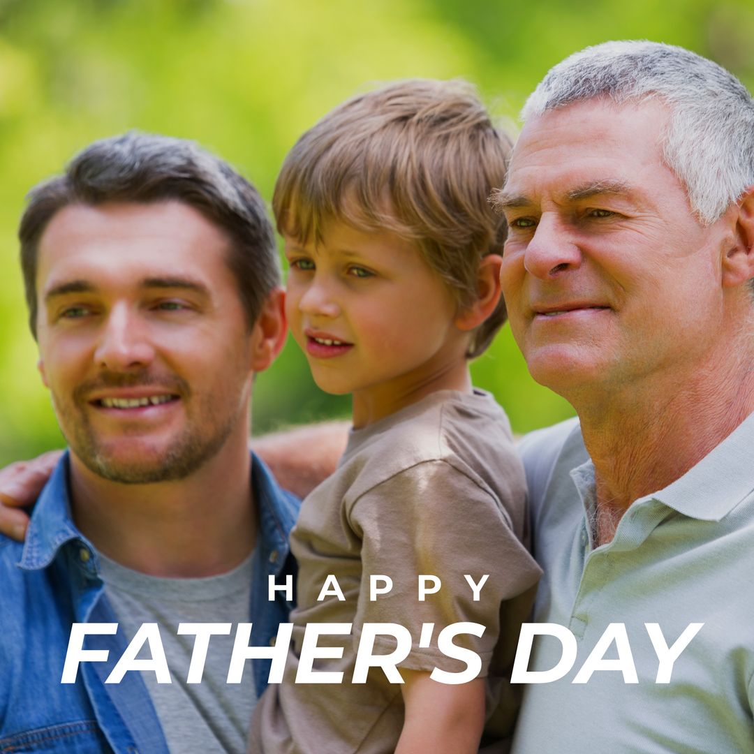 Celebrating Father's Day Multigenerational Bond Outdoors - Free Stock ...