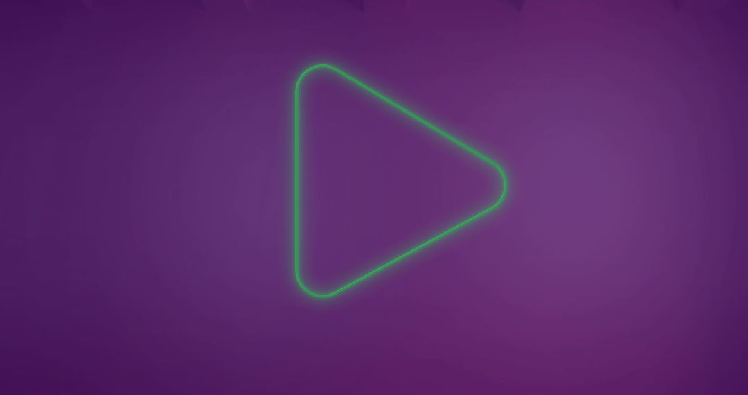 Vibrant Neon Play Button on Purple Background - Free Stock Photo ...