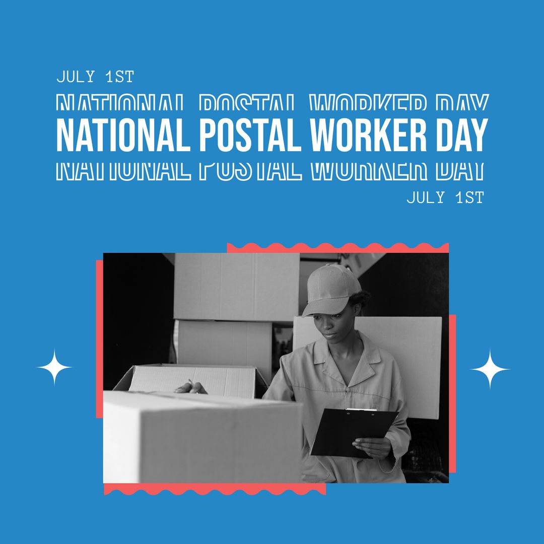 National postal worker day celebration with delivery woman - Free Stock ...