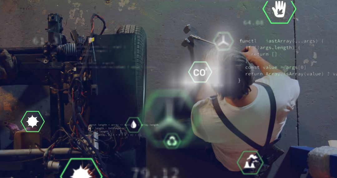 Innovative Mechanic Analyzing Chassis with Futuristic Technology ...