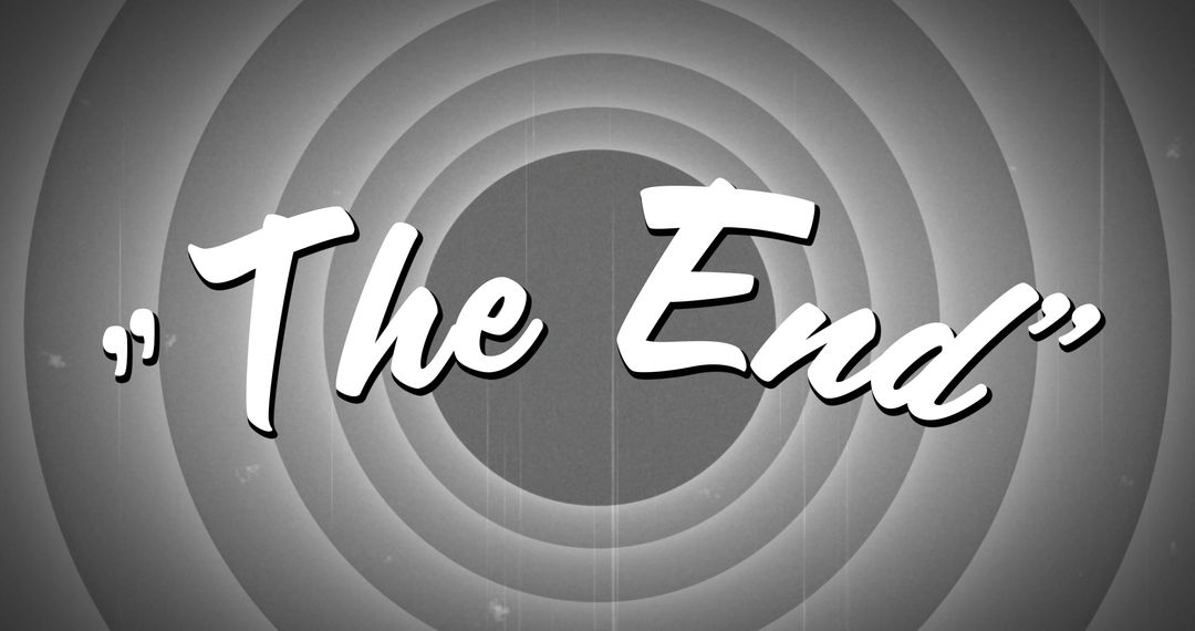 Retro Film Reel The End Cinematic Sign - Free Stock Photo | Pikwizard