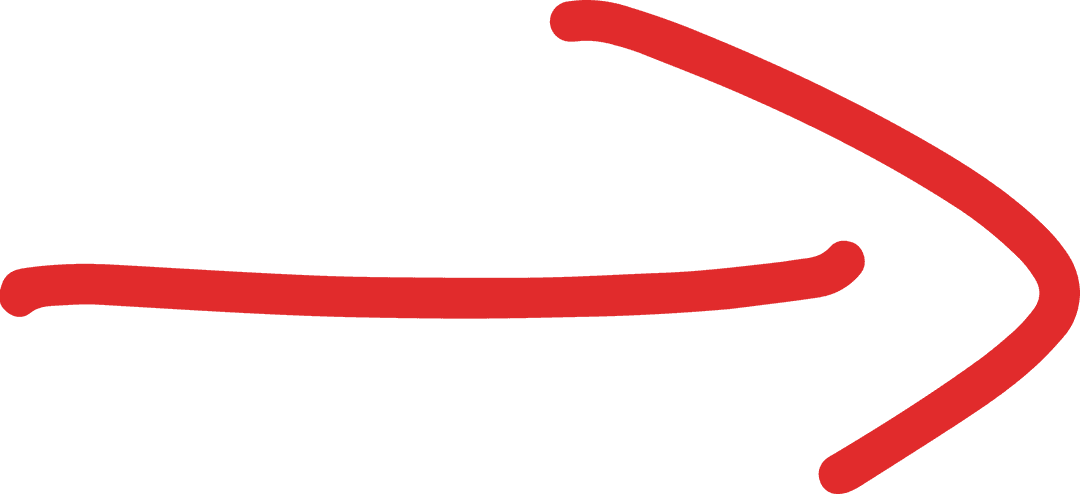 Red Curved Arrow on Transparent Background for Direction Indication ...