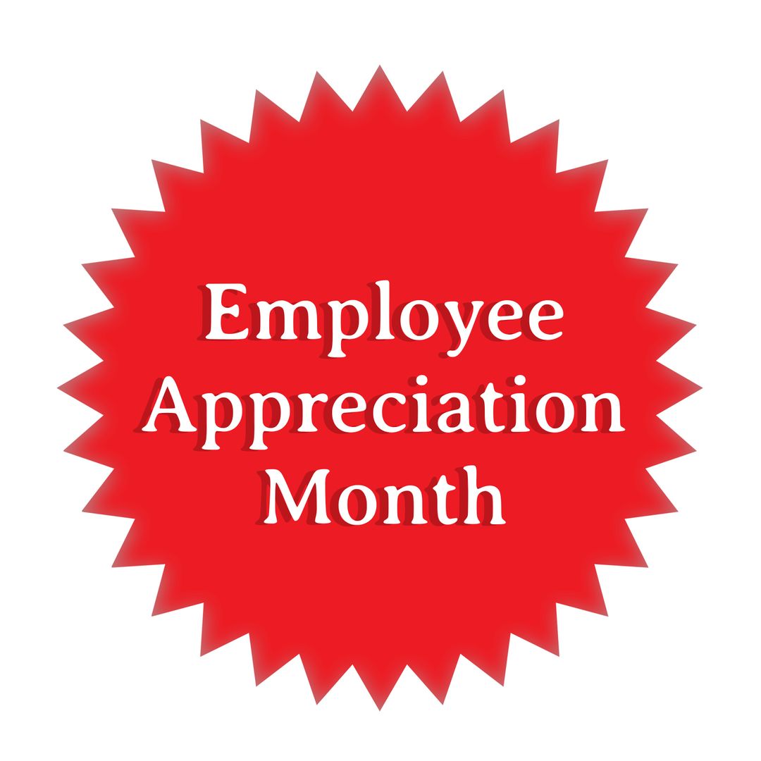 Employee Appreciation Month Celebration Starburst - Free Stock Template ...