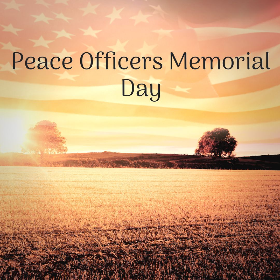 Peace Officers Memorial Day Sunrise with Patriotic Theme - Free Stock ...