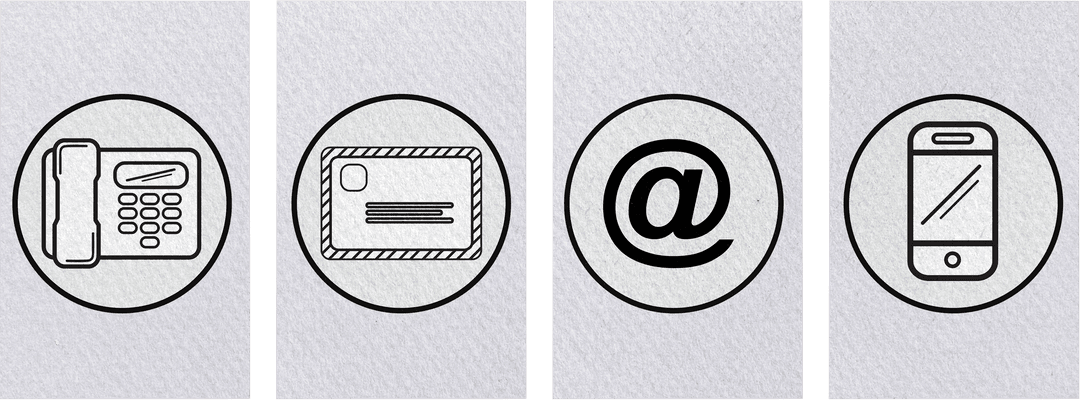 Transparent Icons for Communication Tools on Vector Shapes - Free Stock ...