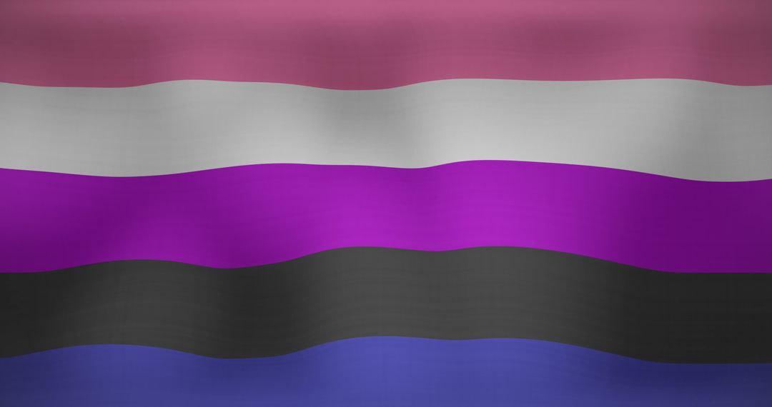 Gender Fluid Flag Waving in Celebration of Diversity