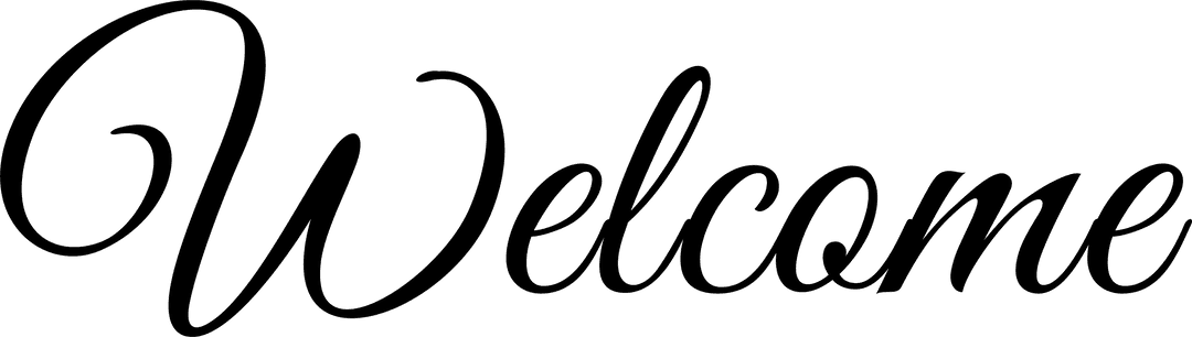 Stylish Welcome Text on Transparent Background - Free Stock Png | Pikwizard