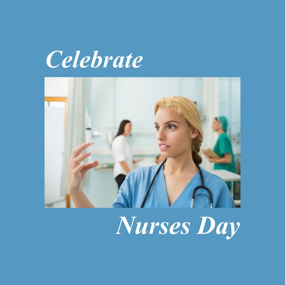 Female Nurse Preparing Vaccine to Celebrate Nurses Day - Free Stock ...