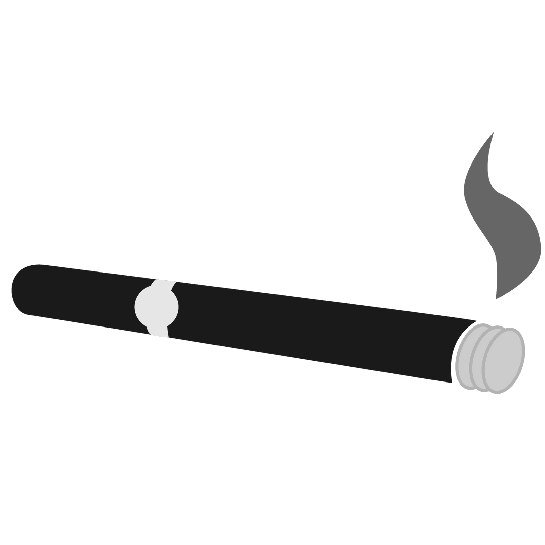 Transparent Smoking Cigarette Illustration with Smoke Detail - Free ...