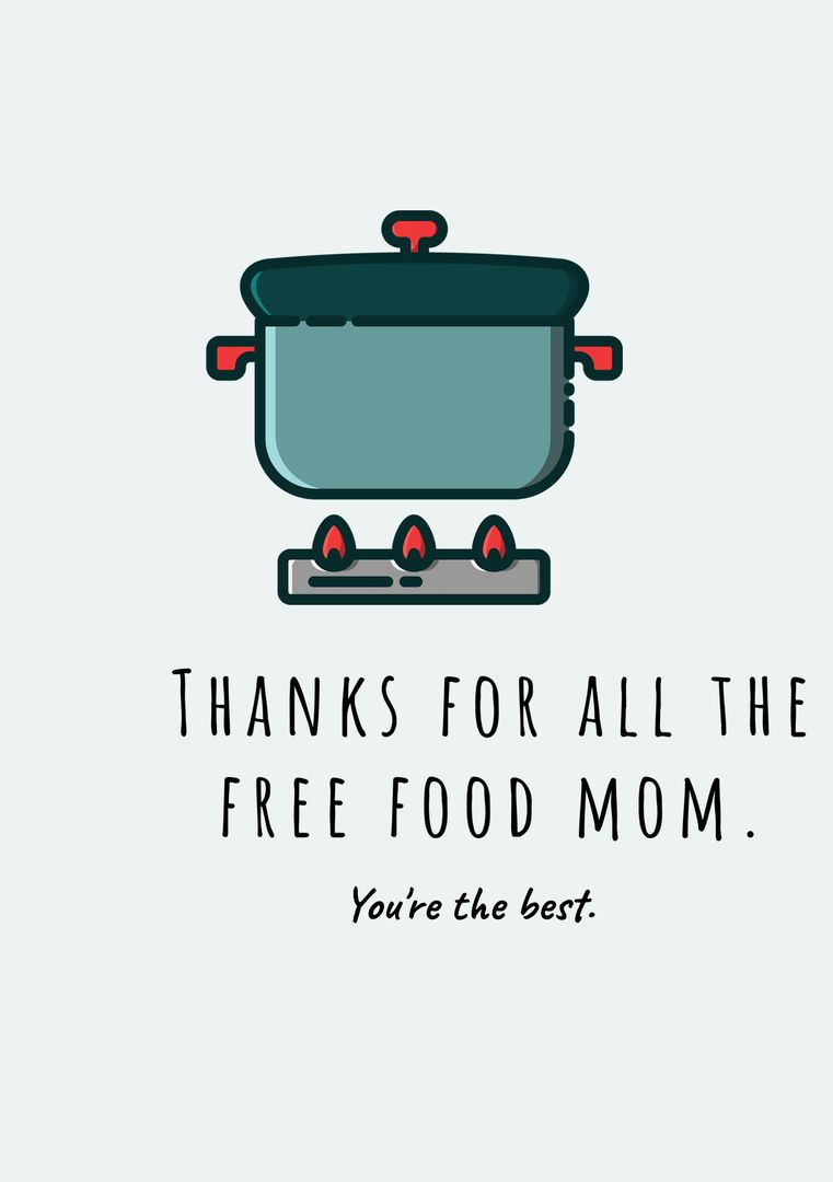 Heartfelt Message of Gratitude for Mother's Cooking - Free Stock ...