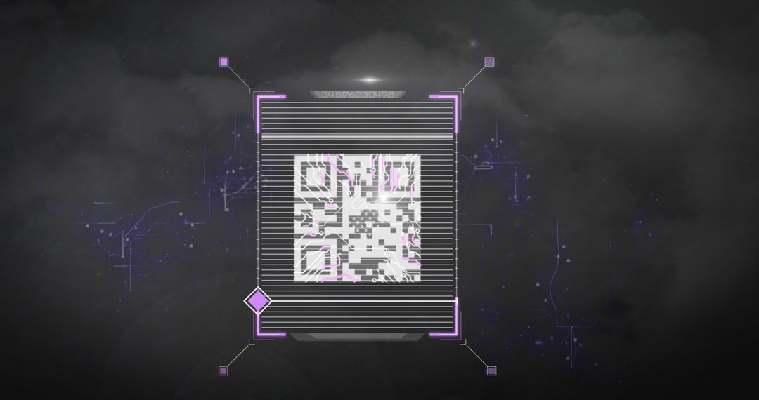 Digital QR Code Processing in Futuristic Design - Free Stock Photo | Pikwizard