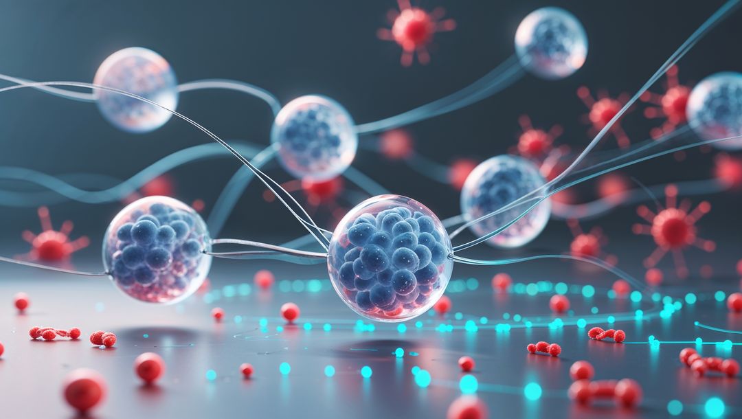 Futuristic Molecular and Viral Models in Biotech Concept - Free Stock ...