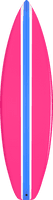 Top View of Transparent Pink and Blue Surfboard - Download Free PNG ...