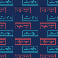 Transparent PNG of Blue and Red Boarding Pass Pattern - Download Free ...