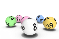 Transparent Background Showing Colorful Assorted Lottery Balls ...
