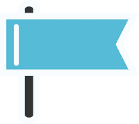 Blue Transparent Direction Symbol with Flag Illustration - Download ...