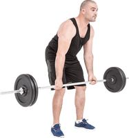 Strong Man Lifting Barbell on Transparent Background - Download Free ...