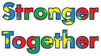 Colorful Stronger Together Text on Transparent Background - Download ...