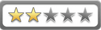 Transparent Two Star Rating Icon with Gold Stars - Download Free PNG ...