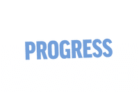 Progress Text Illustration on Transparent Background for Development ...