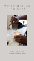 Job Advertisement for Barista Position at Coffee Shop - Download Free ...