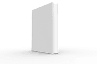 Transparent Background White Book Isolated with Copy Space Digital PNG ...