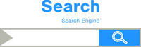 Transparent Search Engine Bar with Magnifier Icon Illustration ...